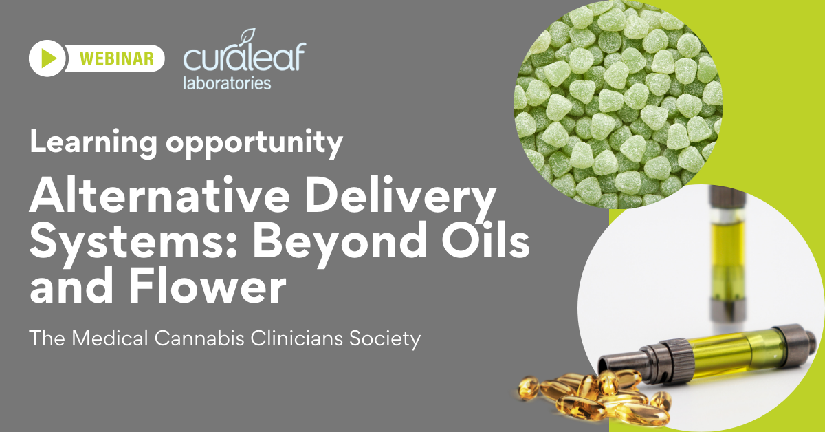 Medical Cannabis Webinar: Alternative Delivery Systems Beyond Oils & Flower